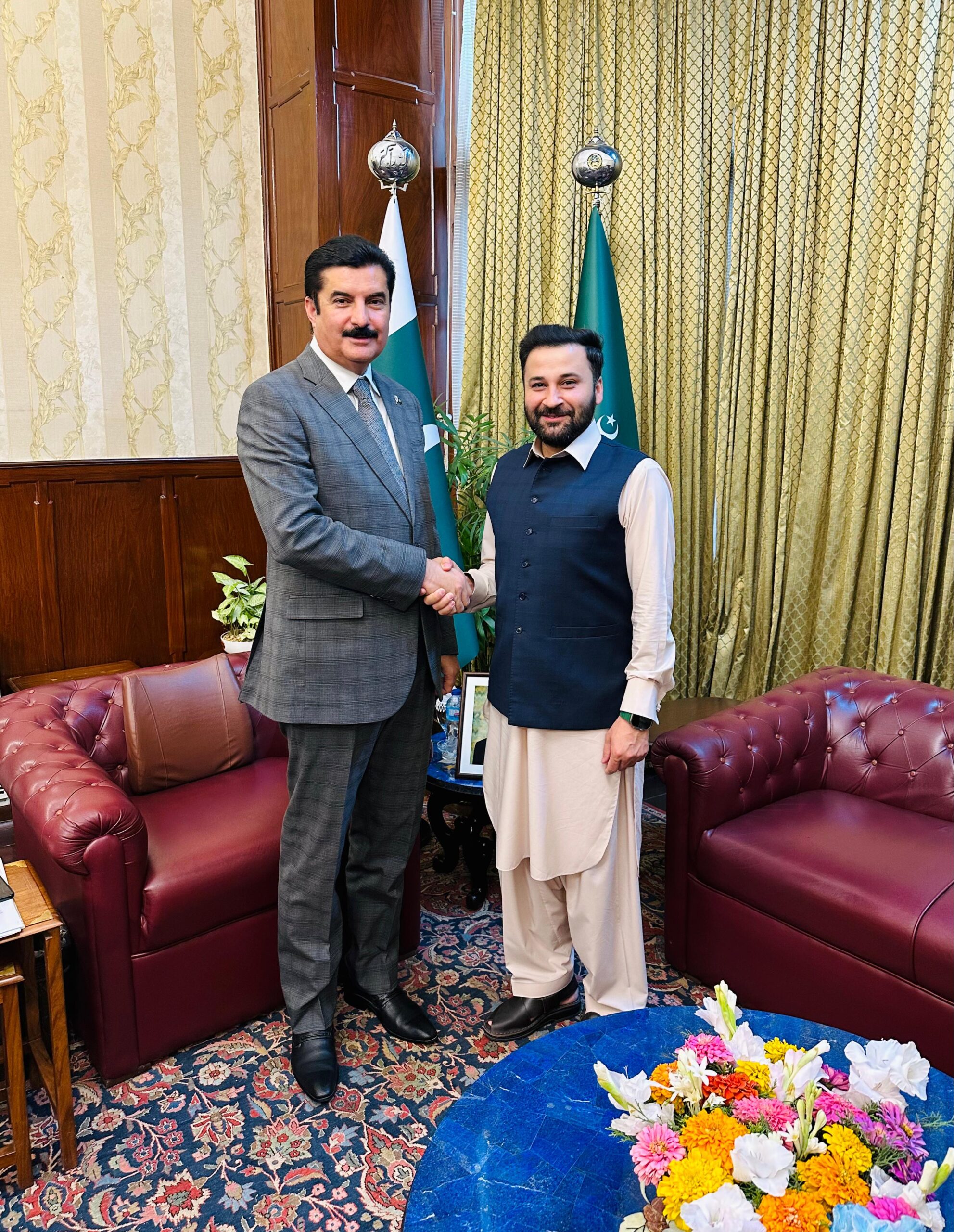 Engr Qaiser Nawab Meets Governor Faisal Karim Kundi to Discuss Youth Development in Pakistan ...